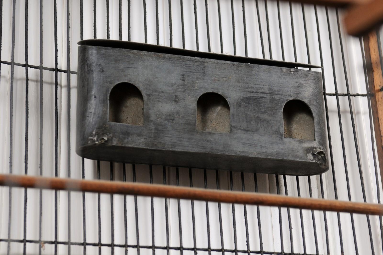 French 1830s Restauration Rustic House-Shaped Bird Cage with Slanted ...