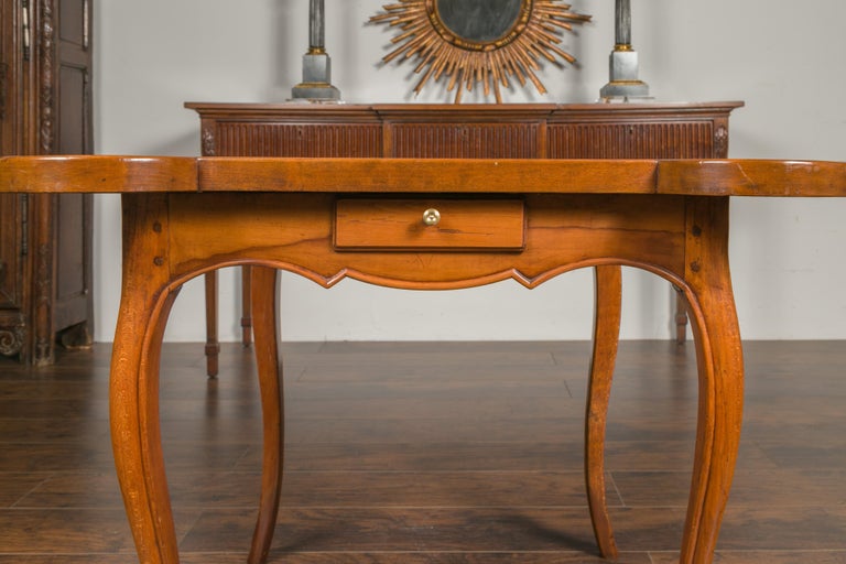 French 1860s Napoleon III Walnut Game Table with Four Drawers and ...