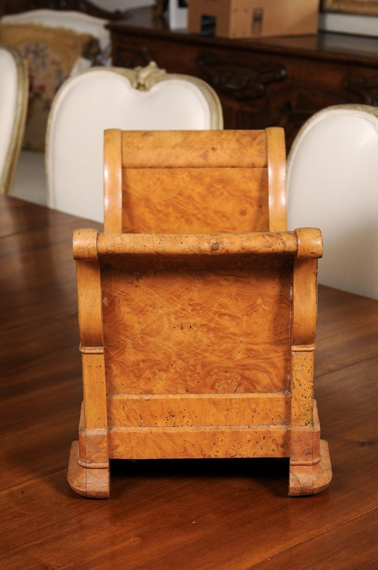 French 1890s Empire Style Lit en Bateau Doll Bed with Out-Scrolling ...