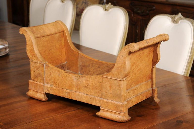 French 1890s Empire Style Lit en Bateau Doll Bed with Out-Scrolling ...