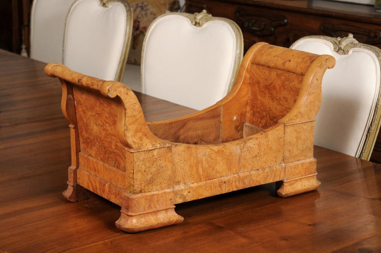 French 1890s Empire Style Lit en Bateau Doll Bed with Out-Scrolling ...