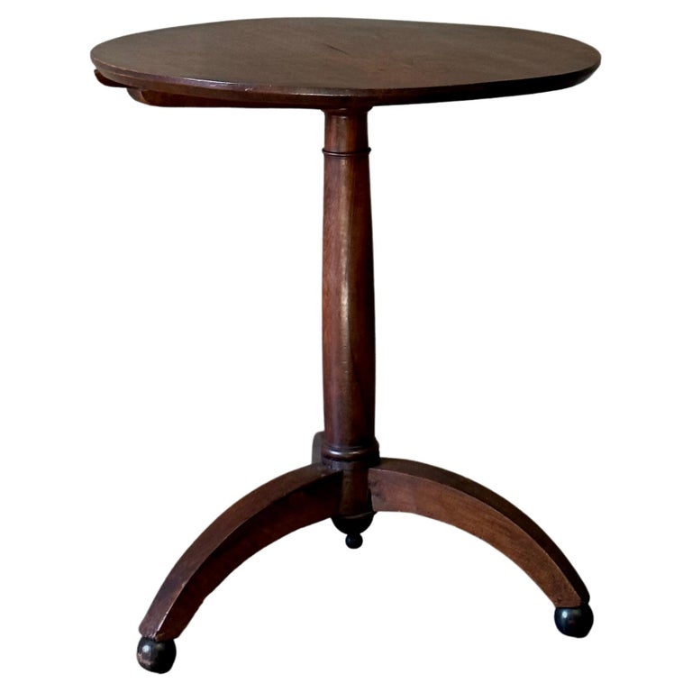 French 1890s Mahogany Gueridon Side Table For Sale at 1stDibs
