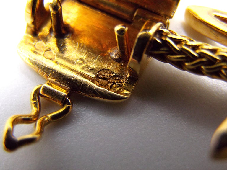 French 18K Gold Diamond Necklace For Sale at 1stDibs