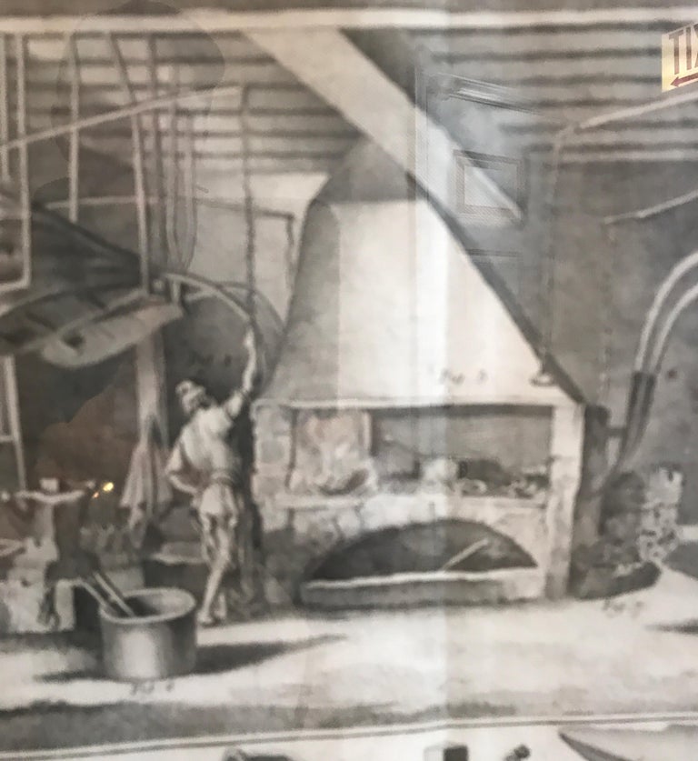 French 18th Century Engraving of the Blacksmiths and their Tools For ...