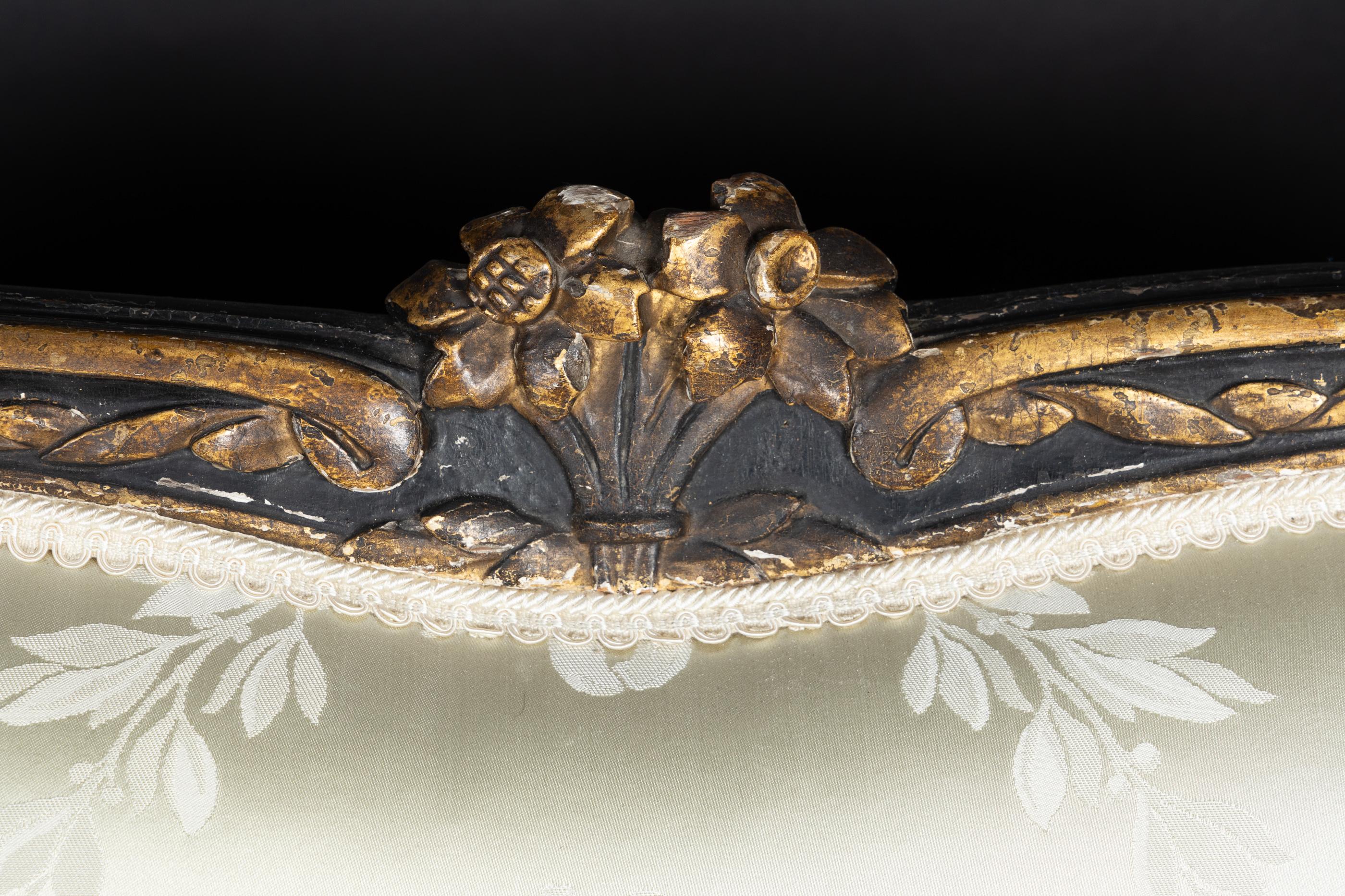 French 18th Century Gilded Sofa attributed to Jacob (set available ...