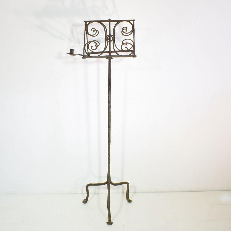 French 18th Century Hand Forged Iron Lectern For Sale at 1stDibs