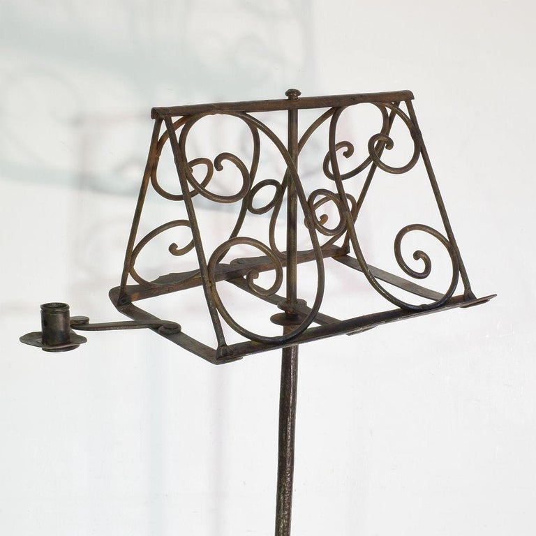 French 18th Century Hand Forged Iron Lectern For Sale at 1stDibs