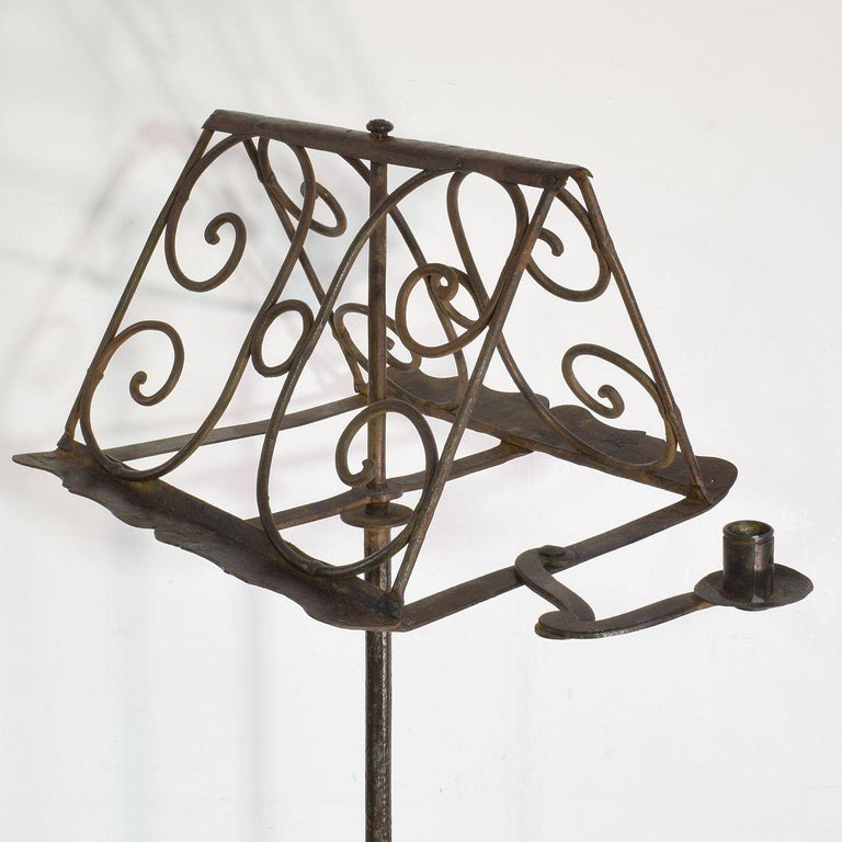 French 18th Century Hand Forged Iron Lectern For Sale at 1stDibs