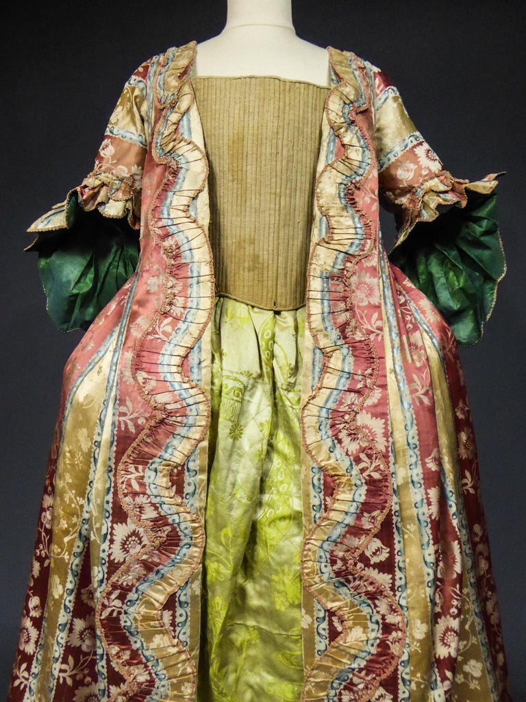 French 18th Century Interior Robe Volante Dress Louis XV Period at ...