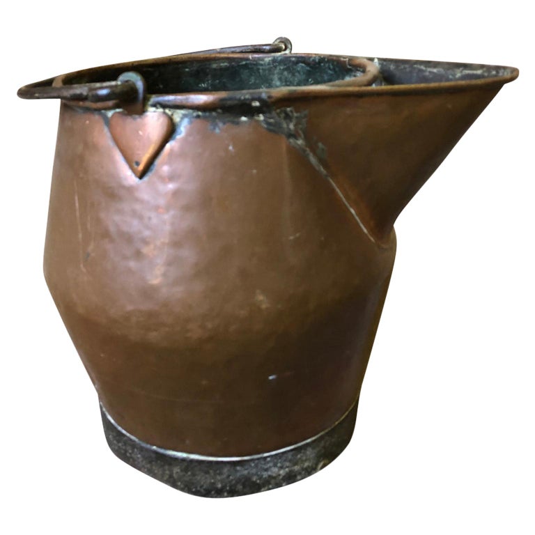 French 18th Century Large Scale Copper Pitcher For Sale at 1stDibs