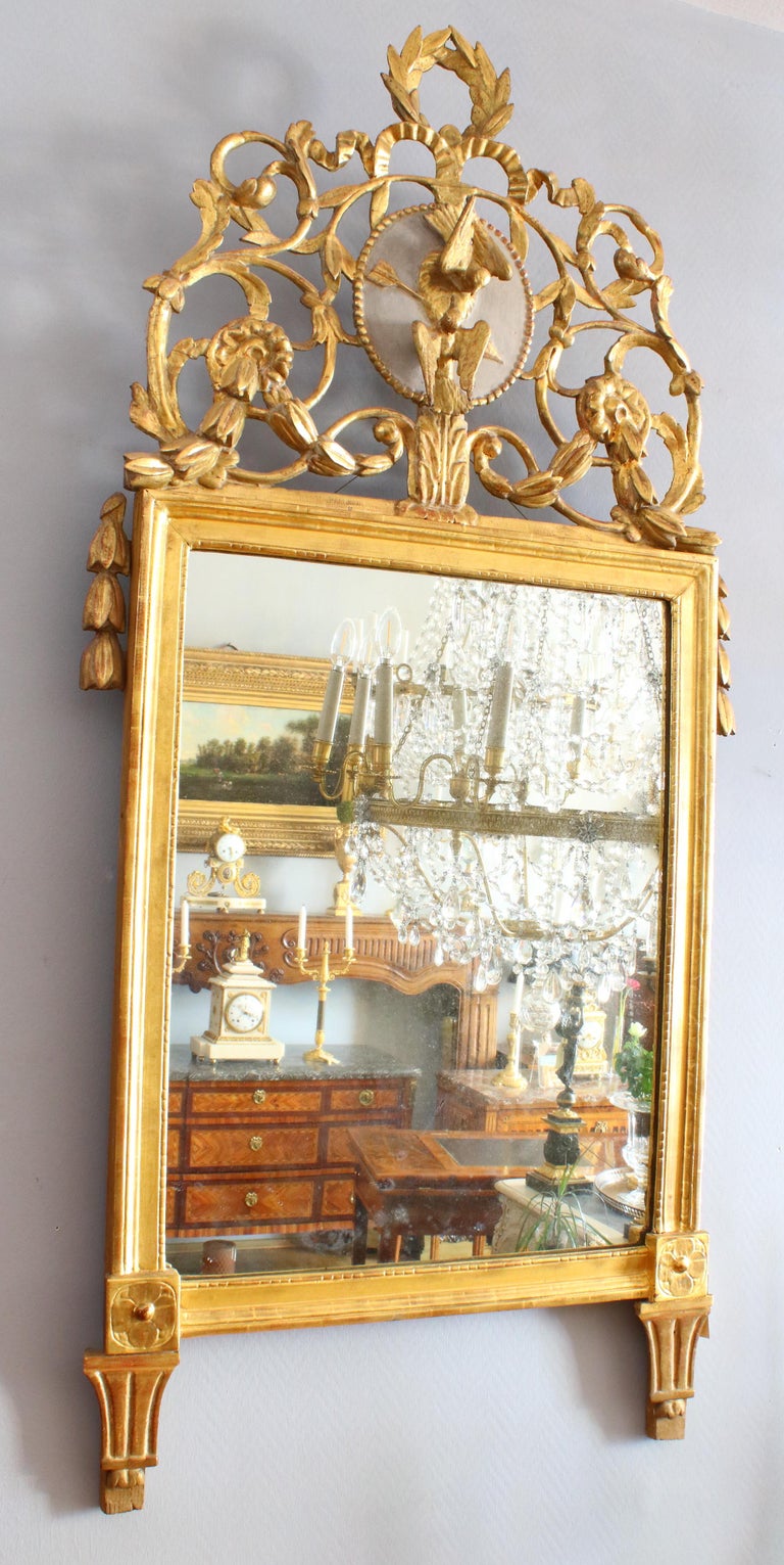 French 18th Century Louis XVI Neoclassical Giltwood Love Symbol Wall ...