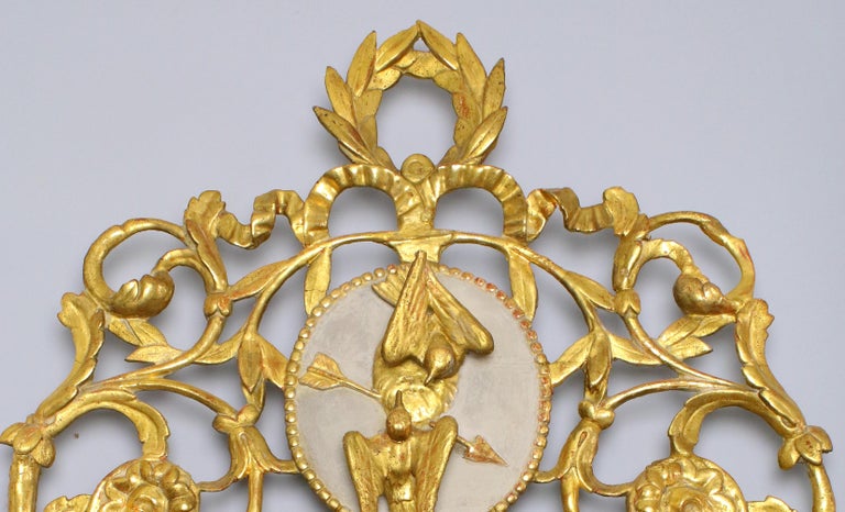 French 18th Century Louis XVI Neoclassical Giltwood Love Symbol Wall ...