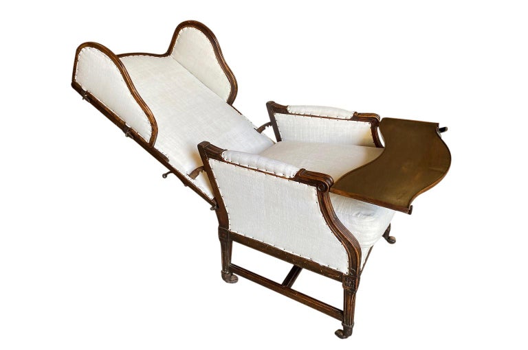 French 18th Century Louis XVI Period Chaise De Repos For Sale at 1stDibs