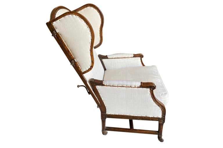 French 18th Century Louis XVI Period Chaise De Repos For Sale at 1stDibs