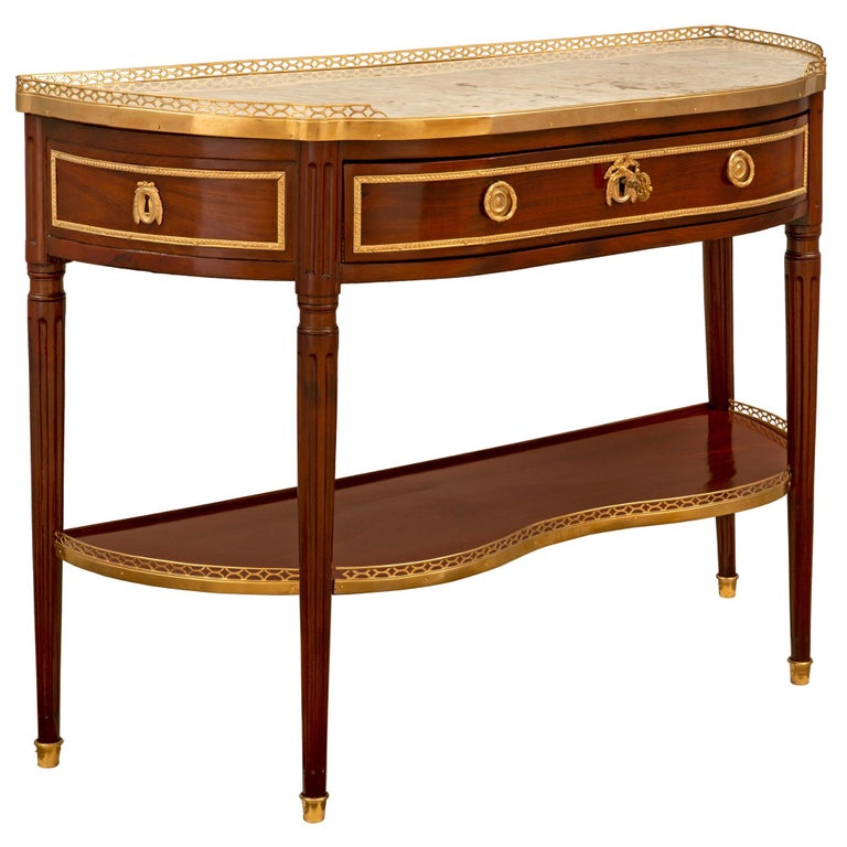 French 18th Century Louis XVI Period Console Table, Signed J. Caumont ...