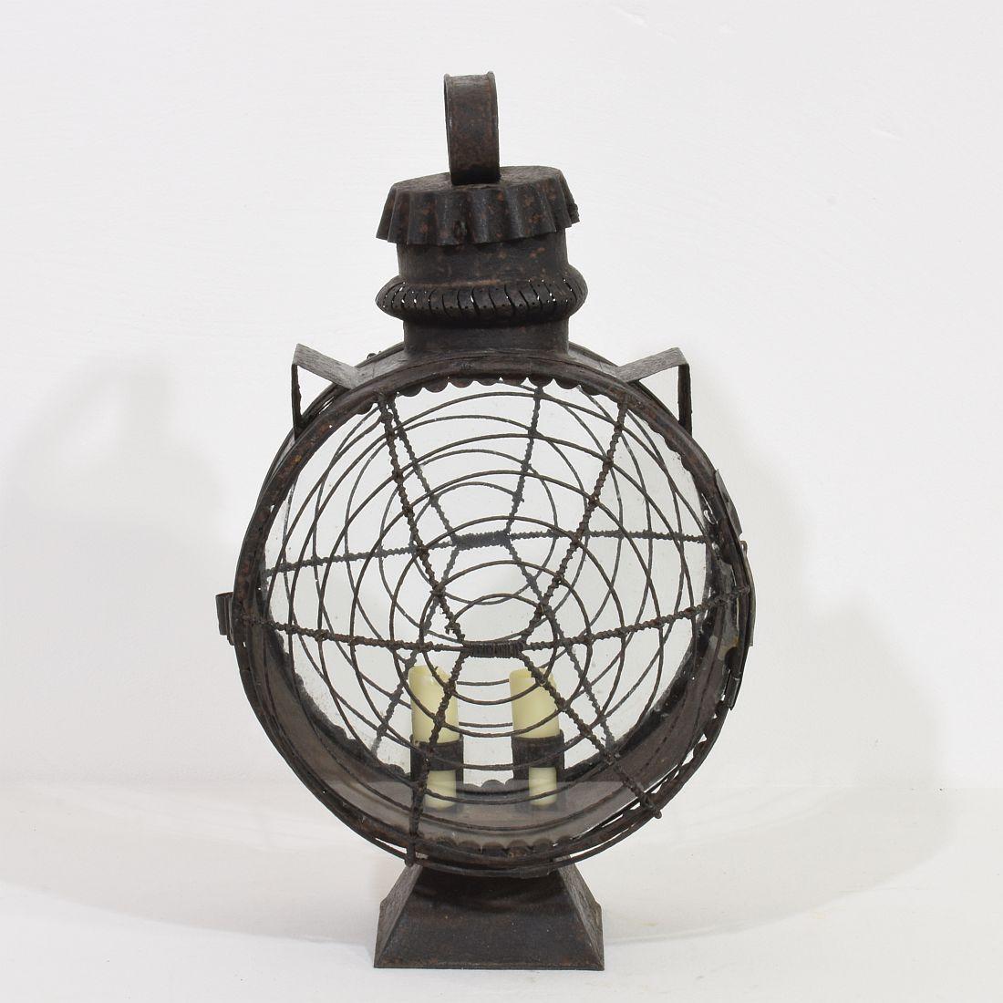 French, 18th Century Metal Lantern For Sale at 1stDibs