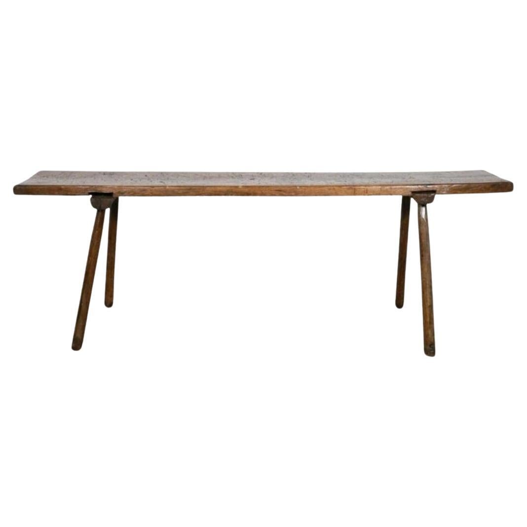 Large French 18th Century Oak Butchers Table For Sale at 1stDibs