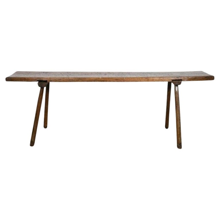 Large French 18th Century Oak Butchers Table For Sale at 1stDibs