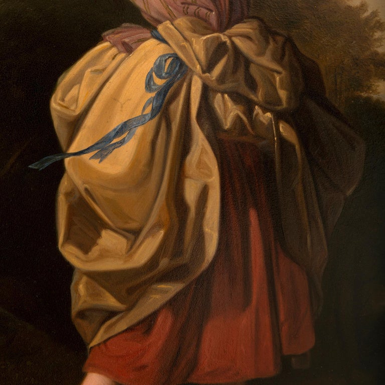 French 18th Century Oil on Copper Painting in Its Original Giltwood ...