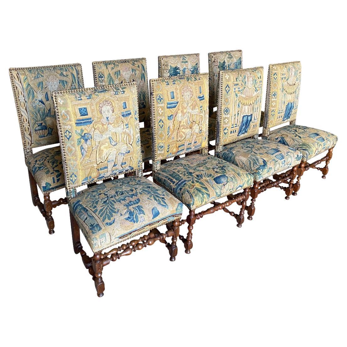 Set of Eight 18th Century Gustavian Dining Chairs at 1stDibs