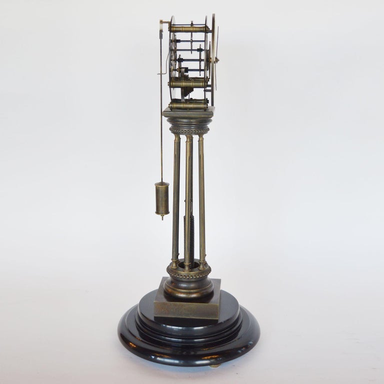 French 18th Century Skeleton Clock by Charles Voisin For Sale at 1stDibs