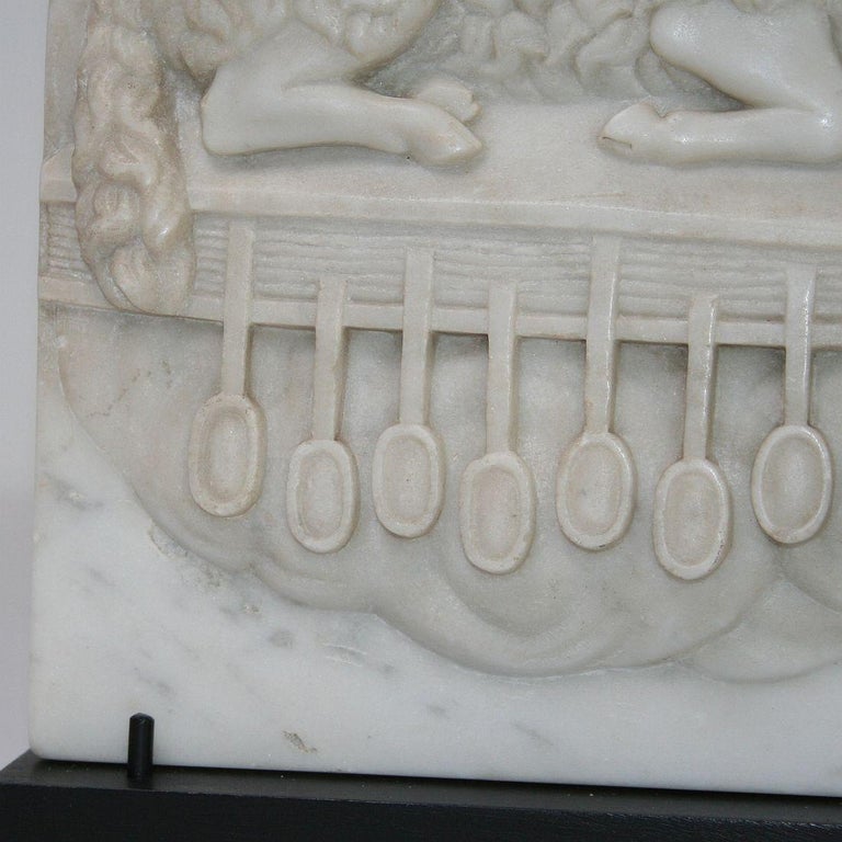 French 18th Century White Marble Baroque Tabernacle Door at 1stDibs