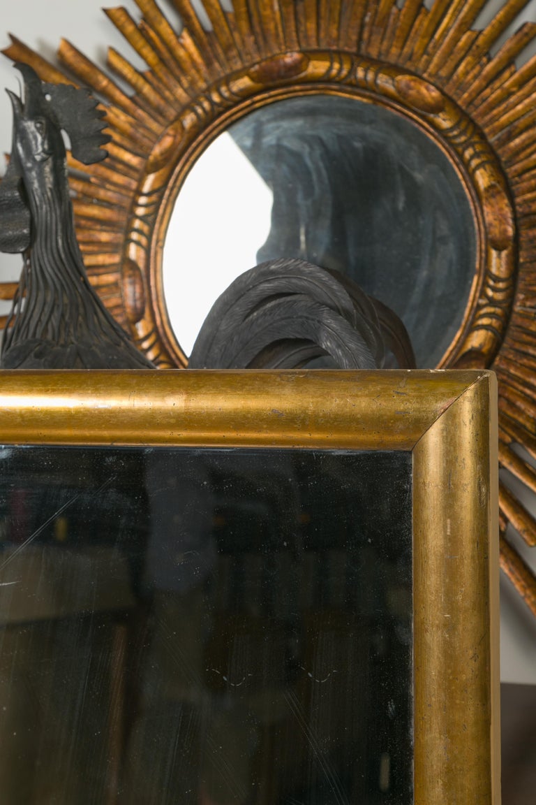 French 1900s Turn of the Century Giltwood Rectangular Mirror, circa ...