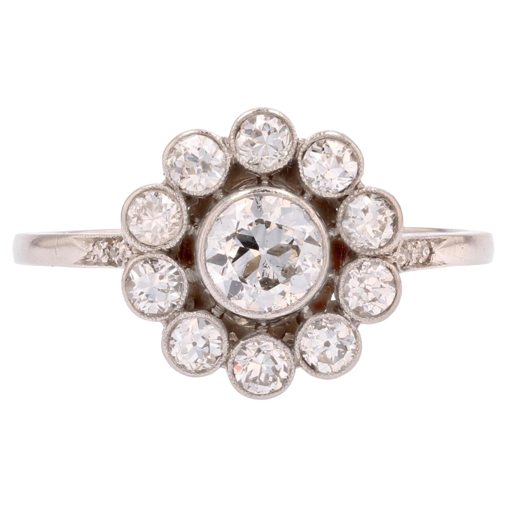 Cartier Diamond Platinum Cluster Ring at 1stDibs | cluster ring designs ...