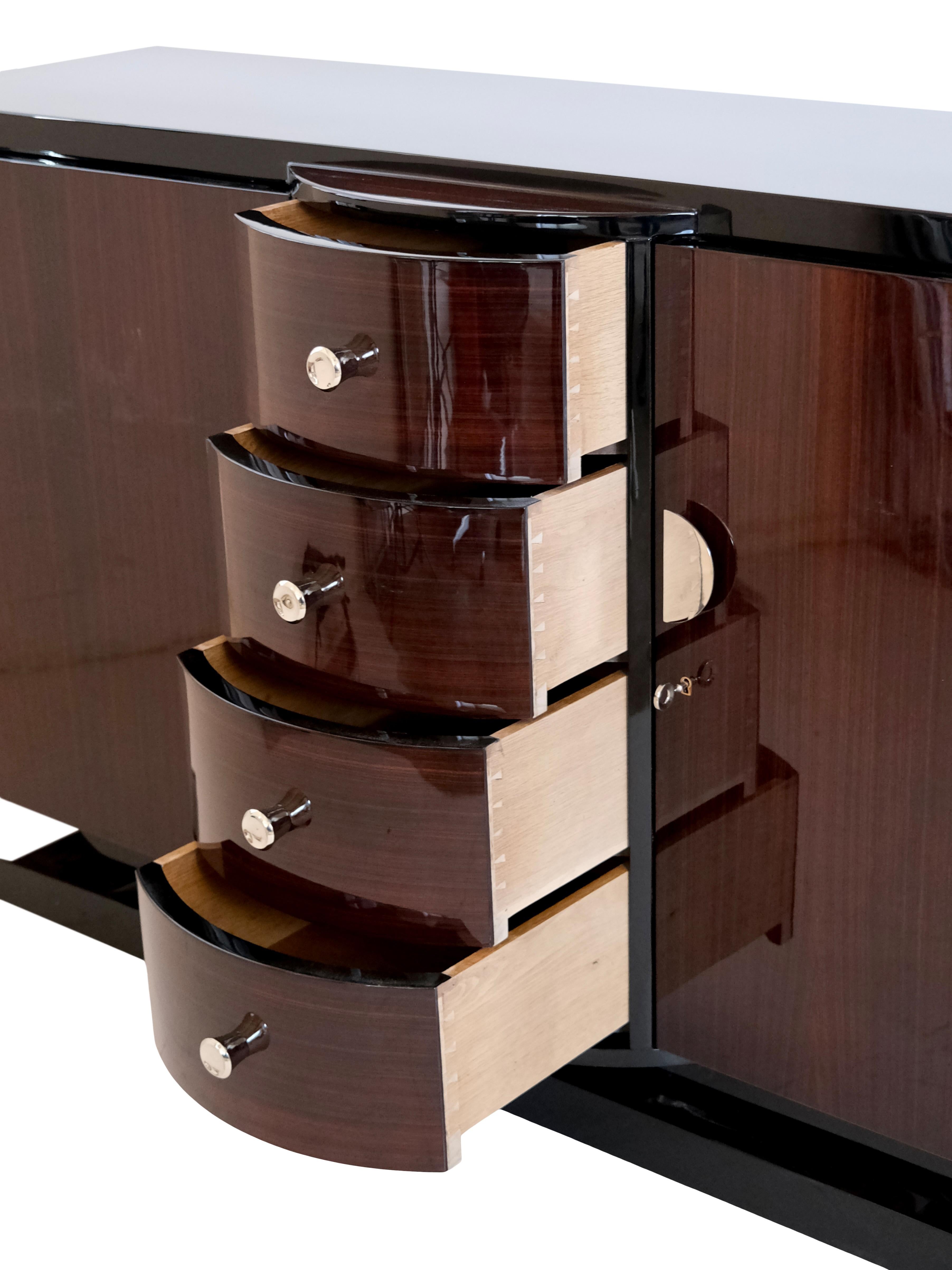 French 1930s Art Deco Two Doored Sideboard with Bulged Drawers For Sale ...