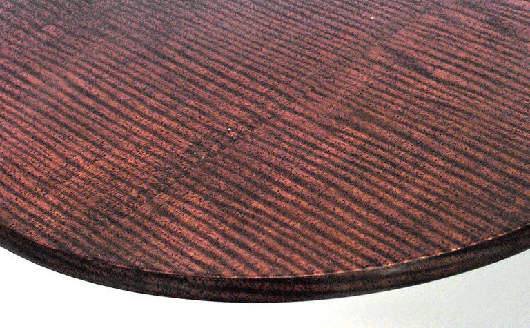 French Mid-Century Makore Veneer Console Table For Sale at 1stDibs