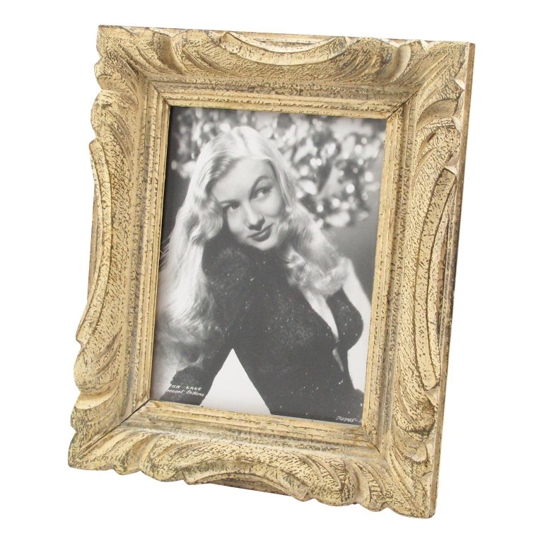 French 1940s Carved Wood Picture Frame at 1stDibs