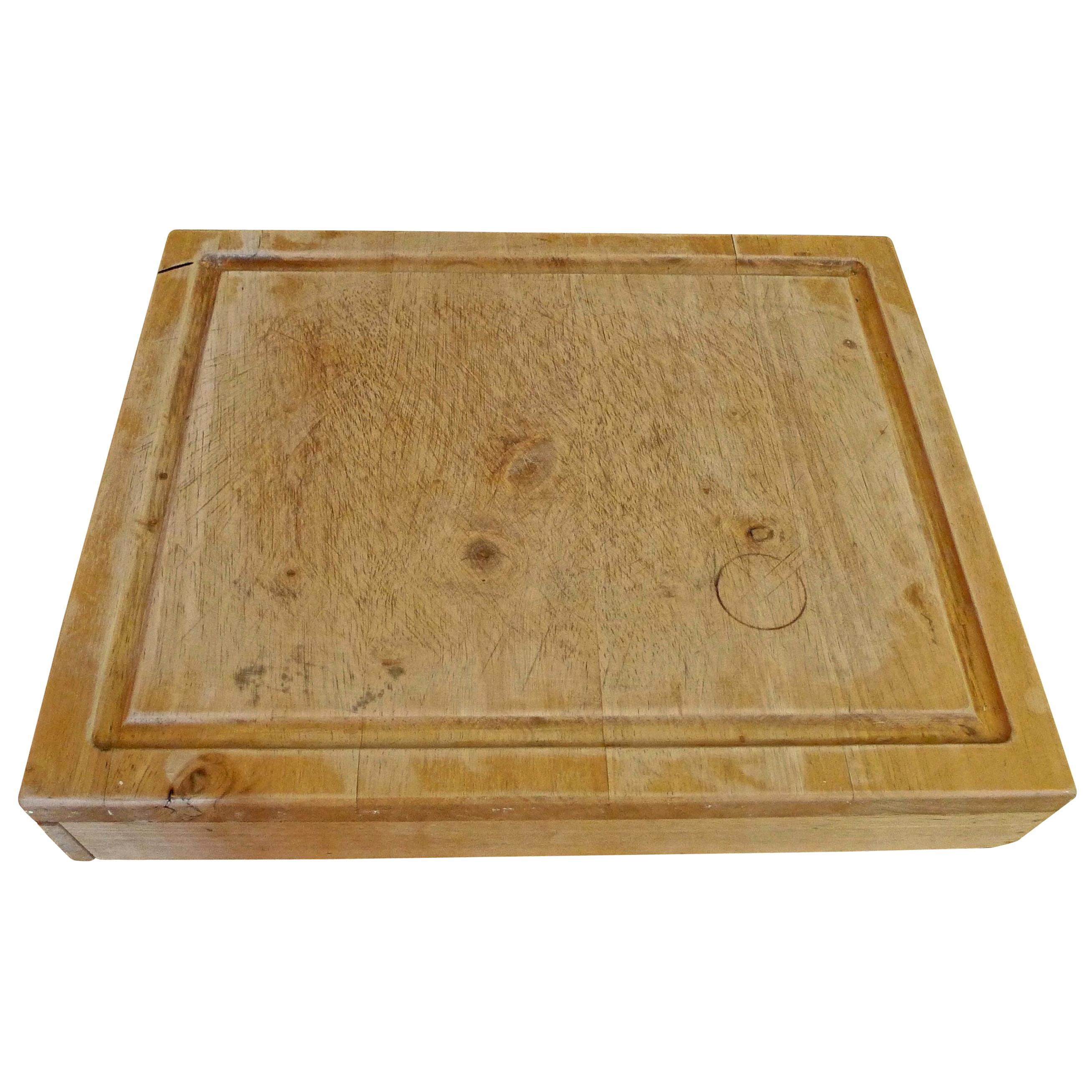 Fantastic Quality Unusual Antique Elm Chopping Block For Sale at 1stDibs
