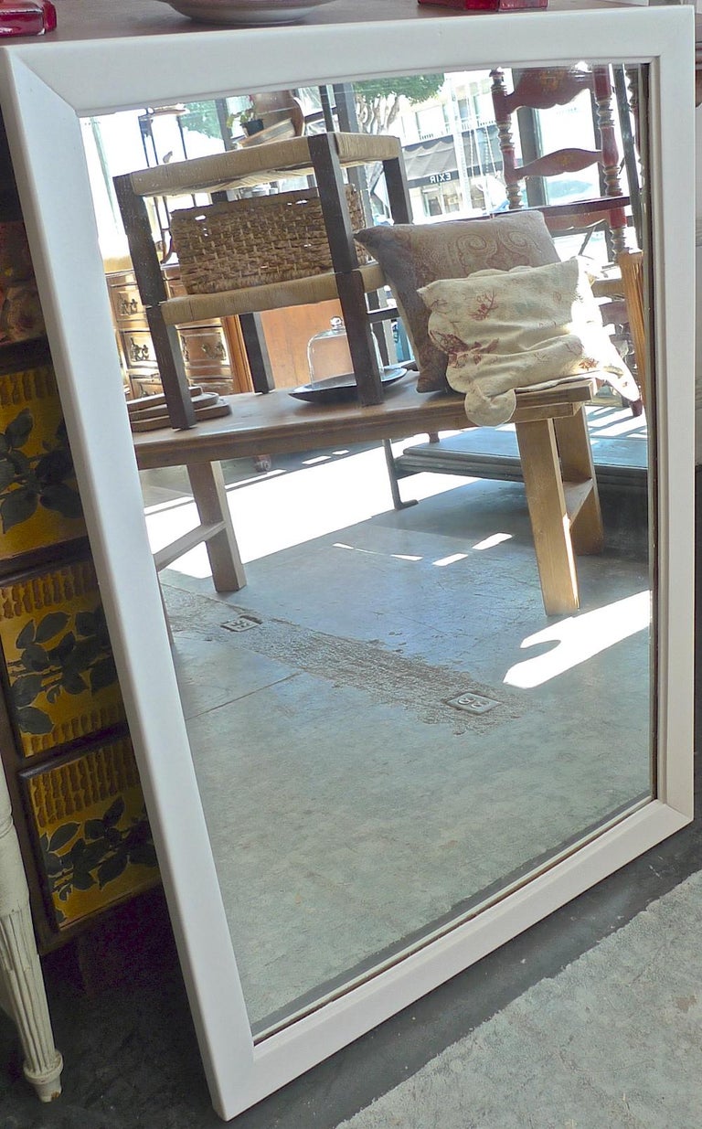 French 1960s Painted Wood Wall Mirror with Original Mirror Glass For ...