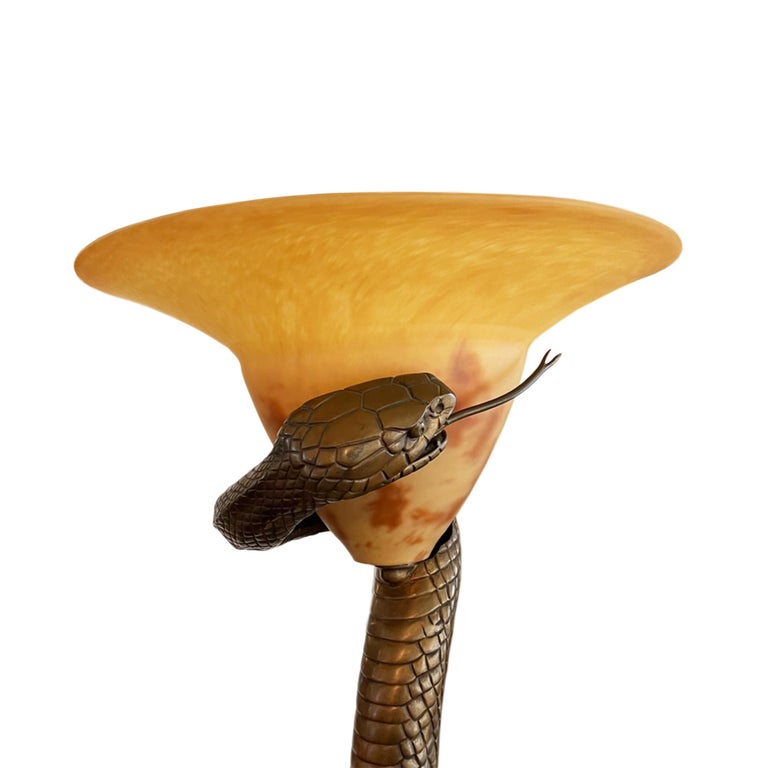 French 1970s Snake Floor Lamp at 1stDibs