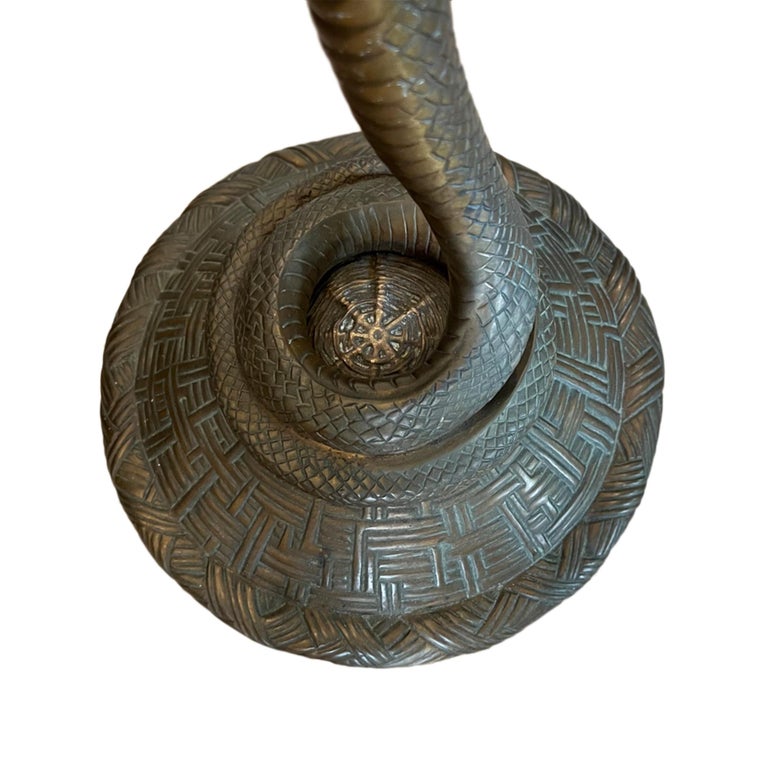 French 1970s Snake Floor Lamp at 1stDibs