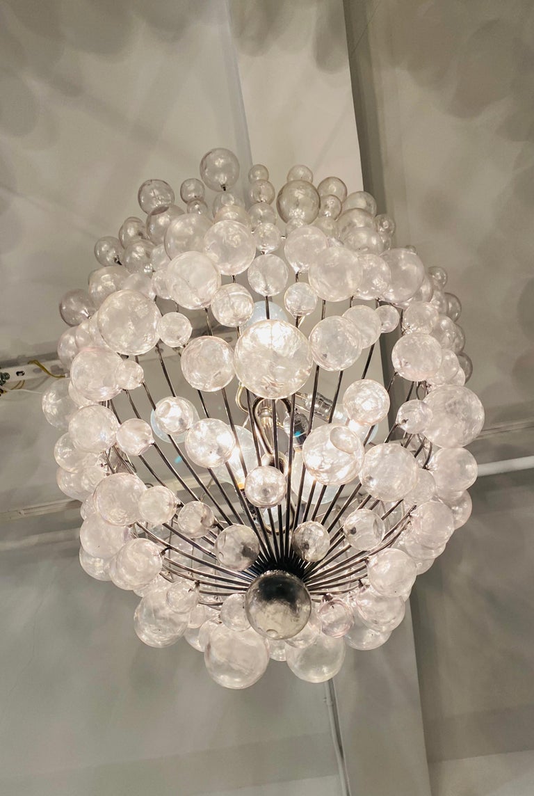 French 1990s Custom Large Bubble Chandelier For Sale at 1stDibs