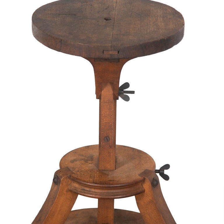 French 19th Century Adjustable Sculpture Stand For Sale at 1stDibs