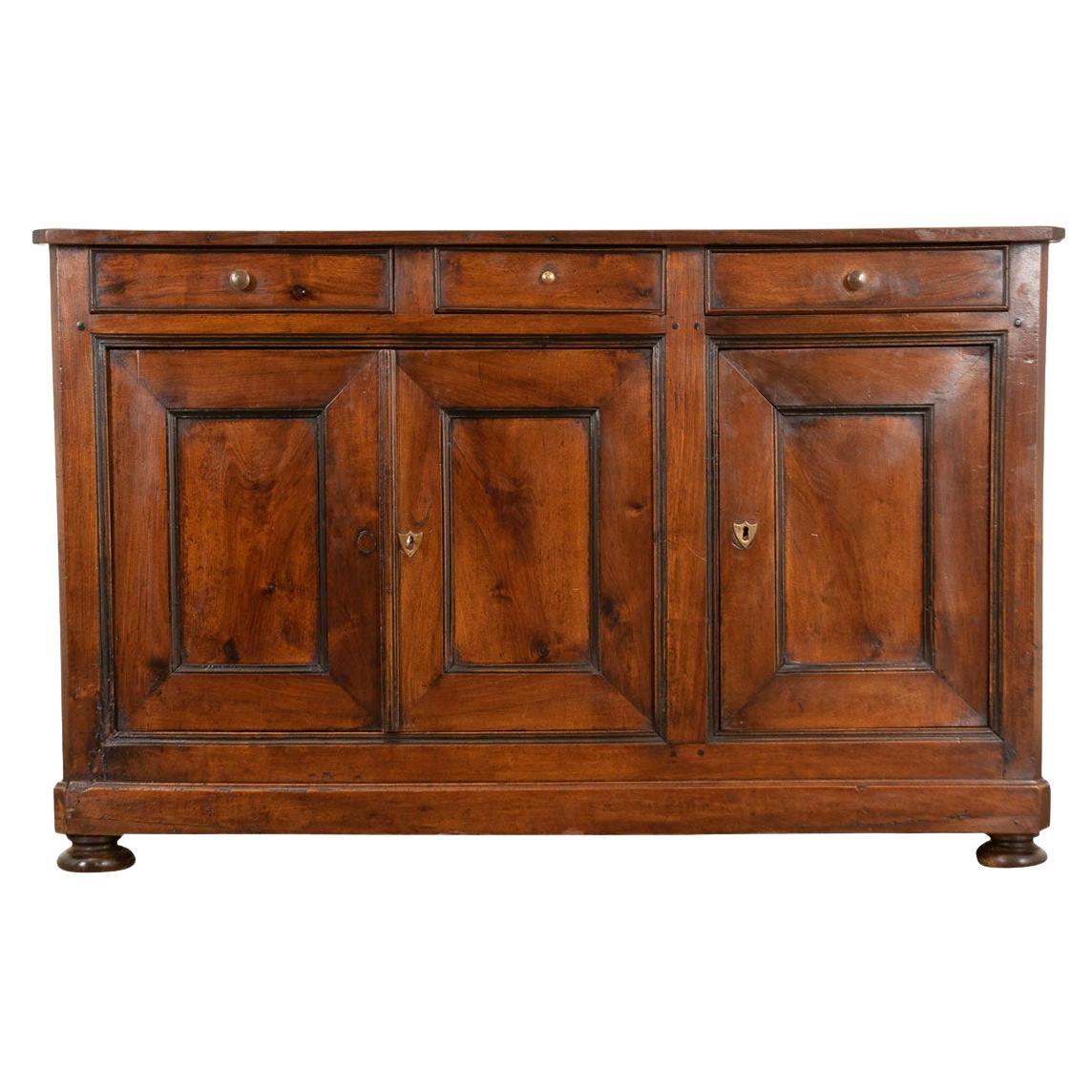 French 19th Century Ash and Walnut Enfilade For Sale at 1stDibs
