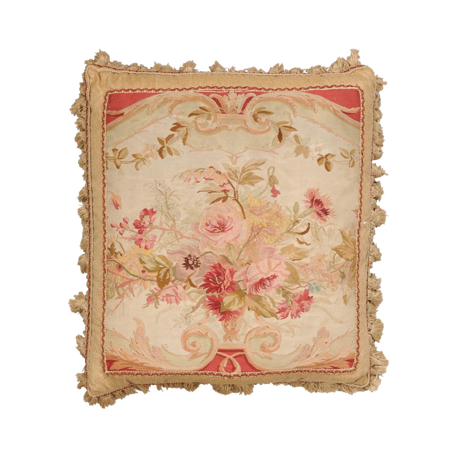 19th Century French Tafetta, Silk Brocade and Tasselled Window Curtain ...