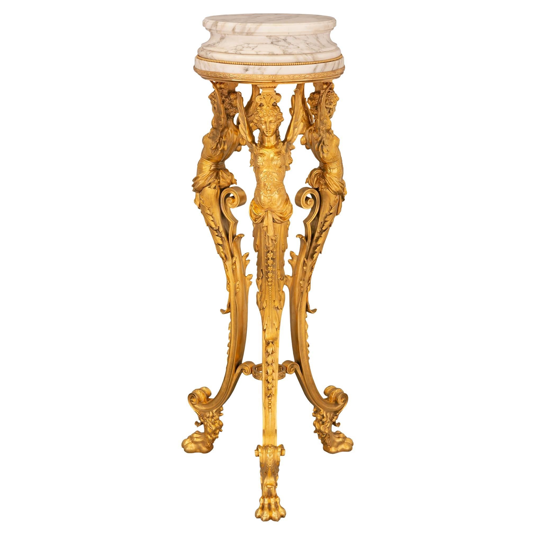 French Ormolu Pedestal For Sale at 1stDibs