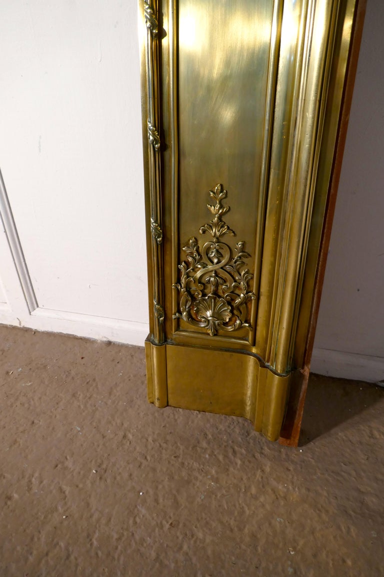 French 19th Century Brass Fire Place Surround at 1stDibs