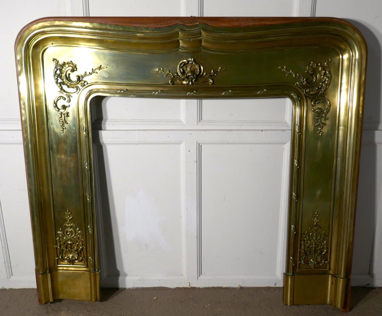 French 19th Century Brass Fire Place Surround at 1stDibs