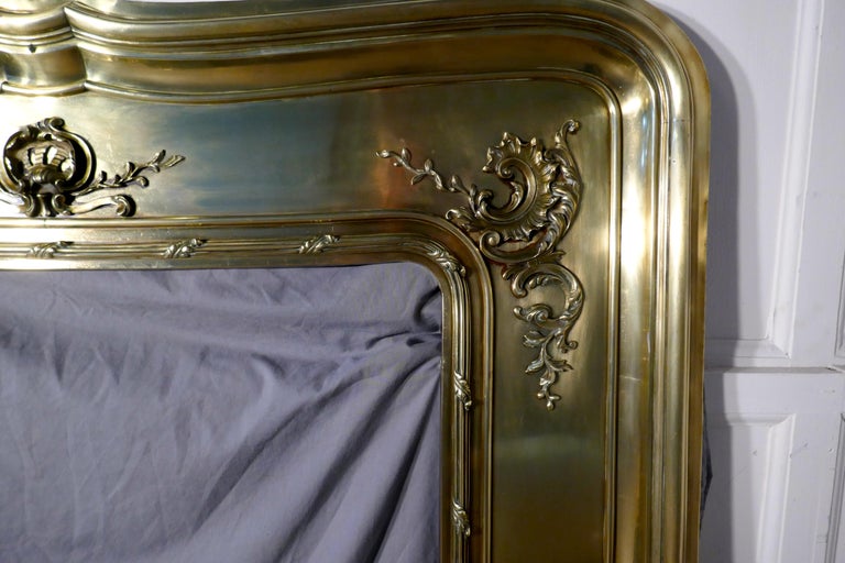 French 19th Century Brass Fire Place Surround at 1stDibs