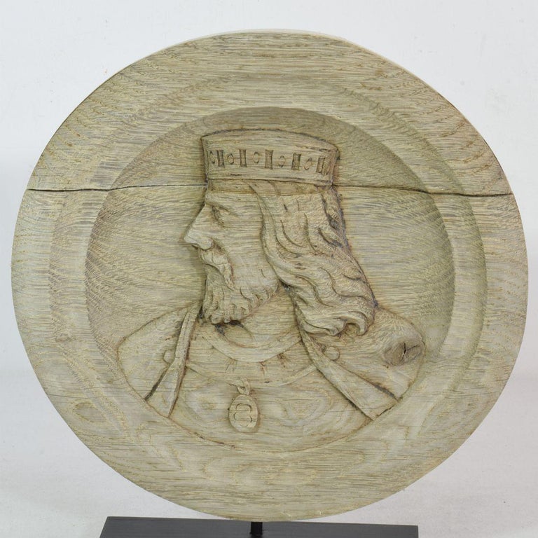 French 19th Century Carved Oak Panels/ Medallions For Sale at 1stDibs