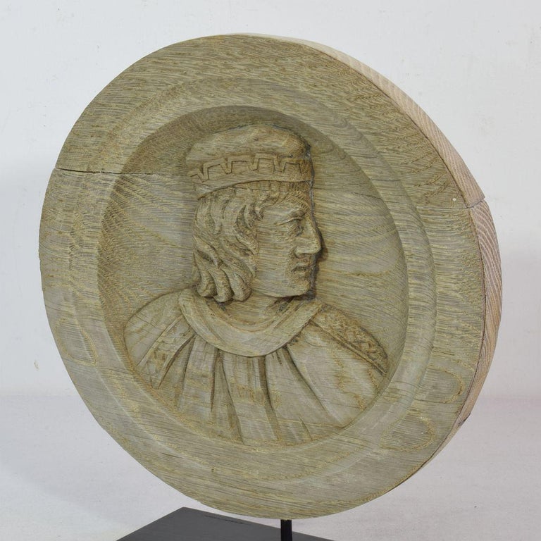 French, 19th Century Carved Oak Panels/ Medallions For Sale at 1stDibs