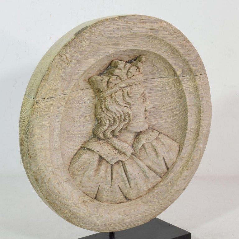 French 19th Century Carved Oak Panels/ Medallions For Sale at 1stDibs