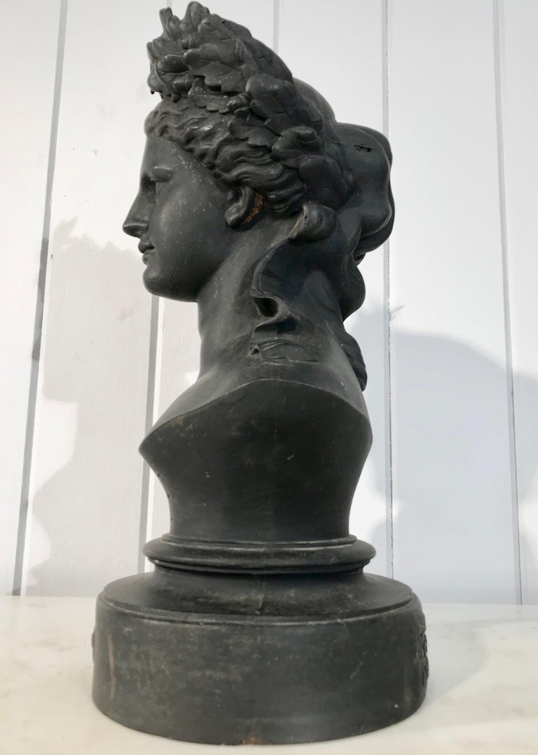 French 19th Century Cast Iron Bust of "Marianne" Signed and Dated For ...