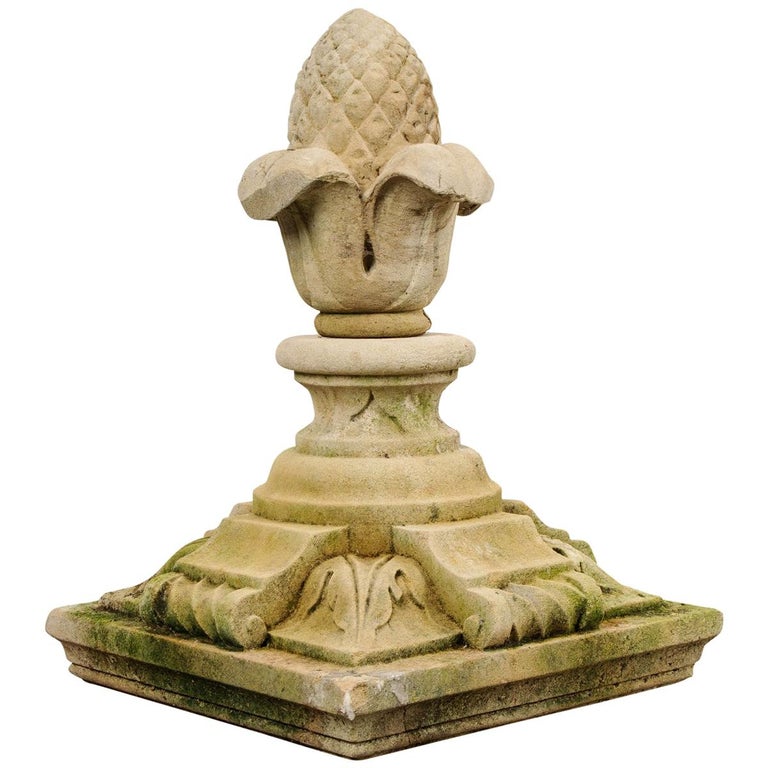 French 19th Century Cast Stone Finial at 1stDibs