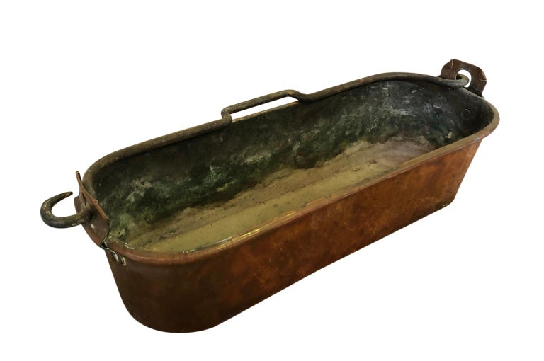 French 19th Century Copper Fish Pan For Sale at 1stDibs