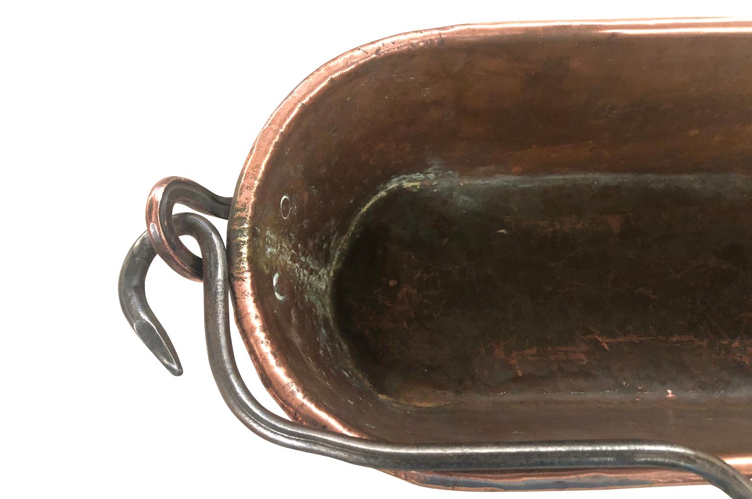 French 19th Century Copper Fish Pan at 1stDibs